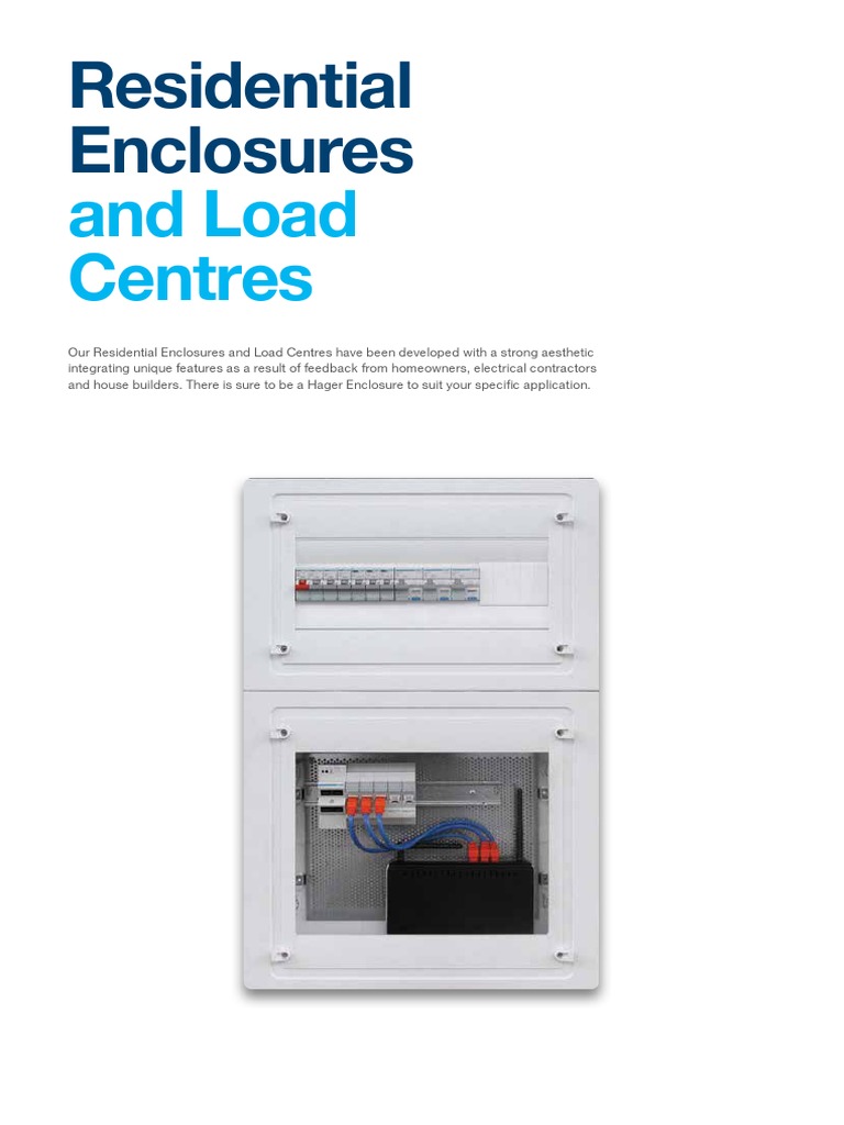 Box MCB Hager Brochure | PDF | Door | Alternating Current