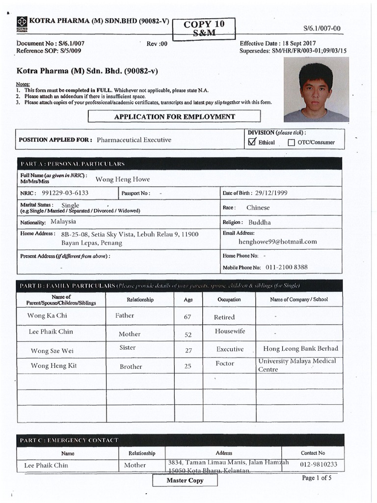 Job Application & Resume-Eddie | PDF