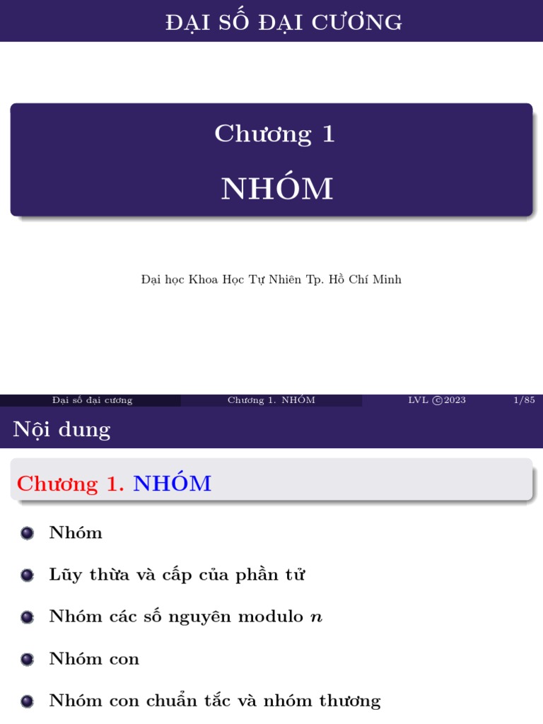Slide Chuong 1 Nhom | PDF