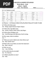Holiday Homework LKG | PDF | Kindergarten