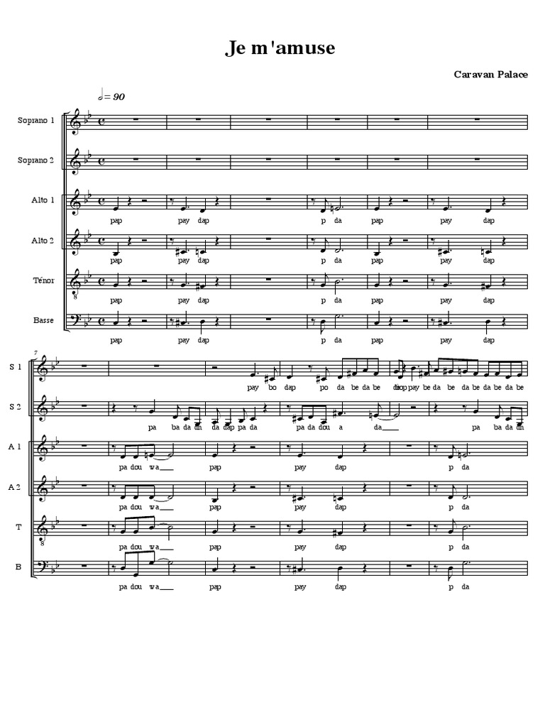 Je M'amuse, Partition | PDF