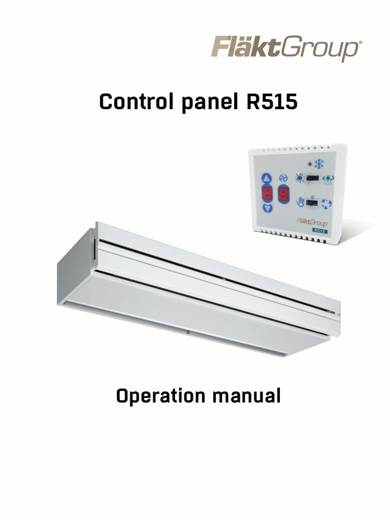 R515 Air Curtain Operation Manual | PDF | Thermostat | Switch