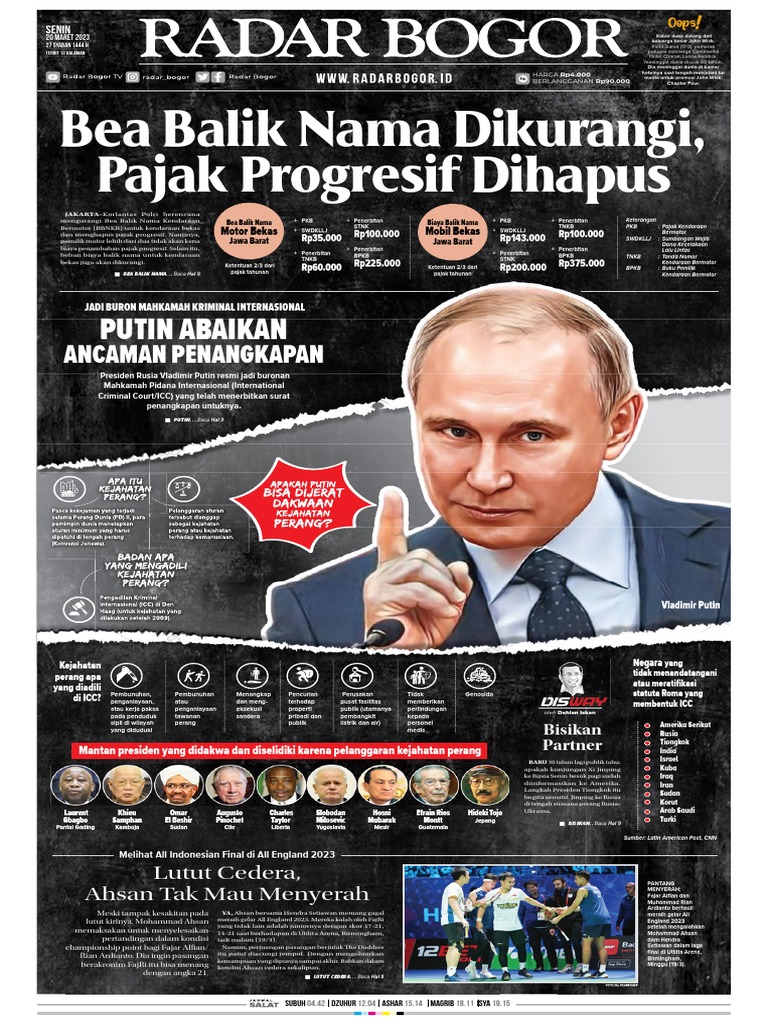 Epaper Radar Bogor 20 Maret-2023 | PDF