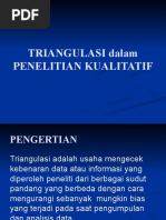 Triangulasi Data Dalam Analisis Data Kualitatif JIPW JURNAL | PDF