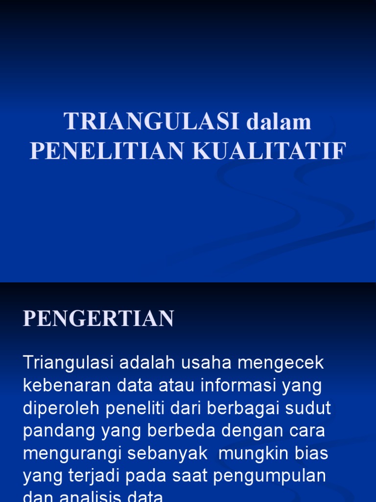 6. triangulasi | PDF