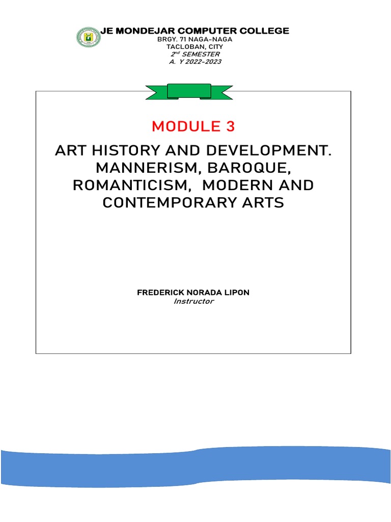 Module 3 Art Appreciation | PDF | Impressionism | Cubism