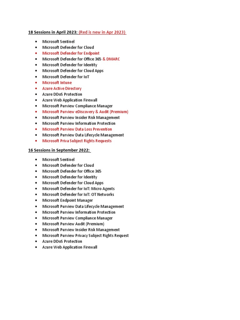 Microsoft Security Product Roadmap Brief All Invitations-2023 April ...
