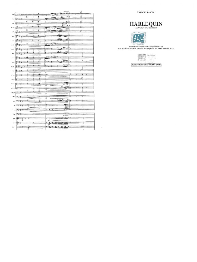 Franco Cesarini Harlequin | PDF