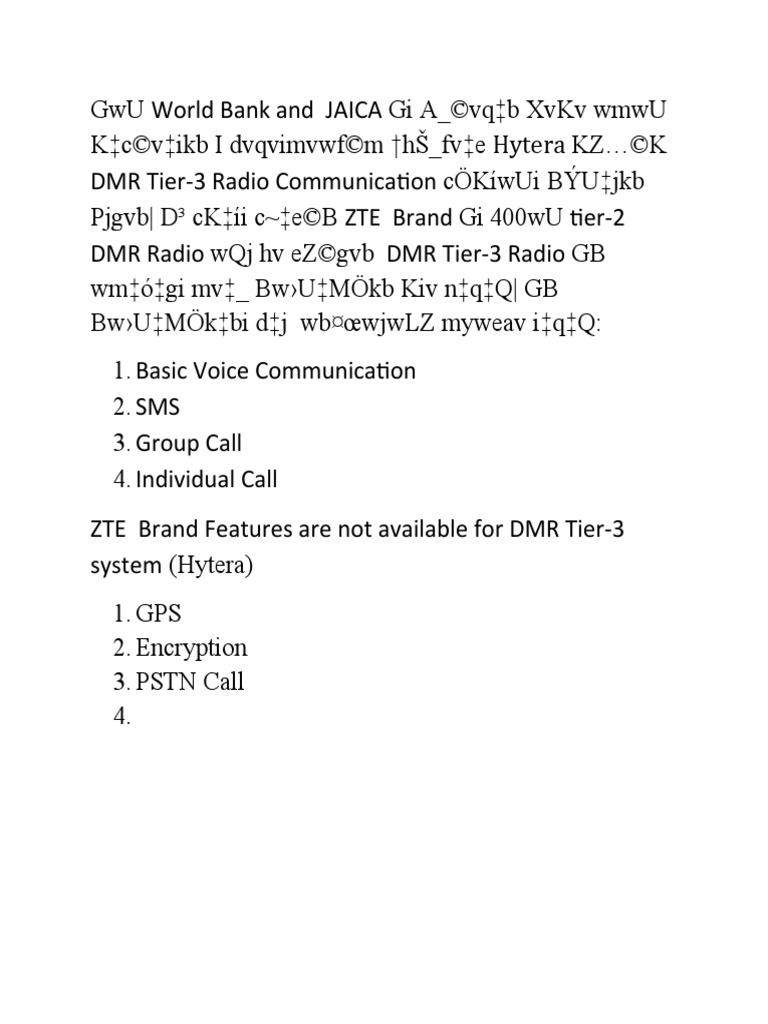 DMR Tier-3 Radio Communication Overview | PDF | Business | Computers