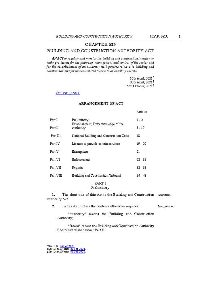 Building and Construction Authority Act | PDF | Taxes | Audit