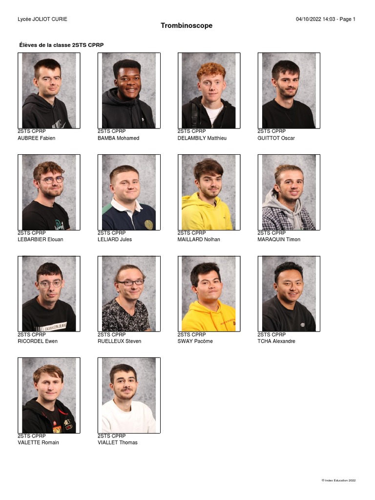 Trombinoscope 2 TS CPRP 21-23 | PDF