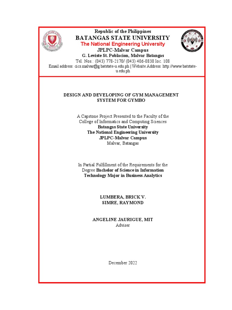 Gym Management System Development | PDF | Dynamic Web Page | Databases