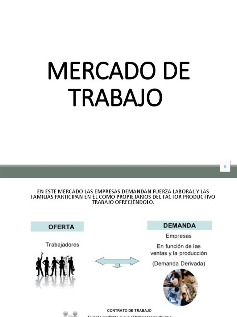 C5 T2 - Mercado de Trabajo - Diapositivas | PDF | Desempleo | Salario