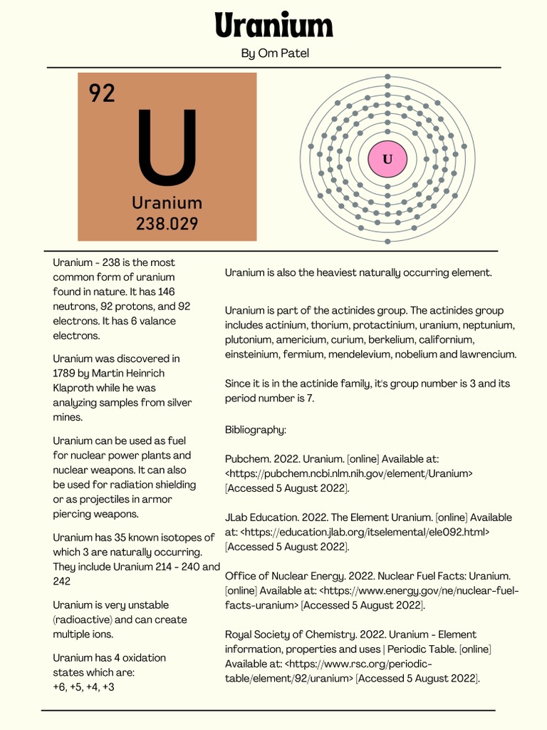 Uranium Poster | PDF