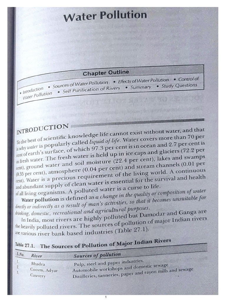 Water Pollution | PDF