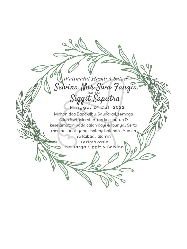 Suratan Walimatul Haml | PDF