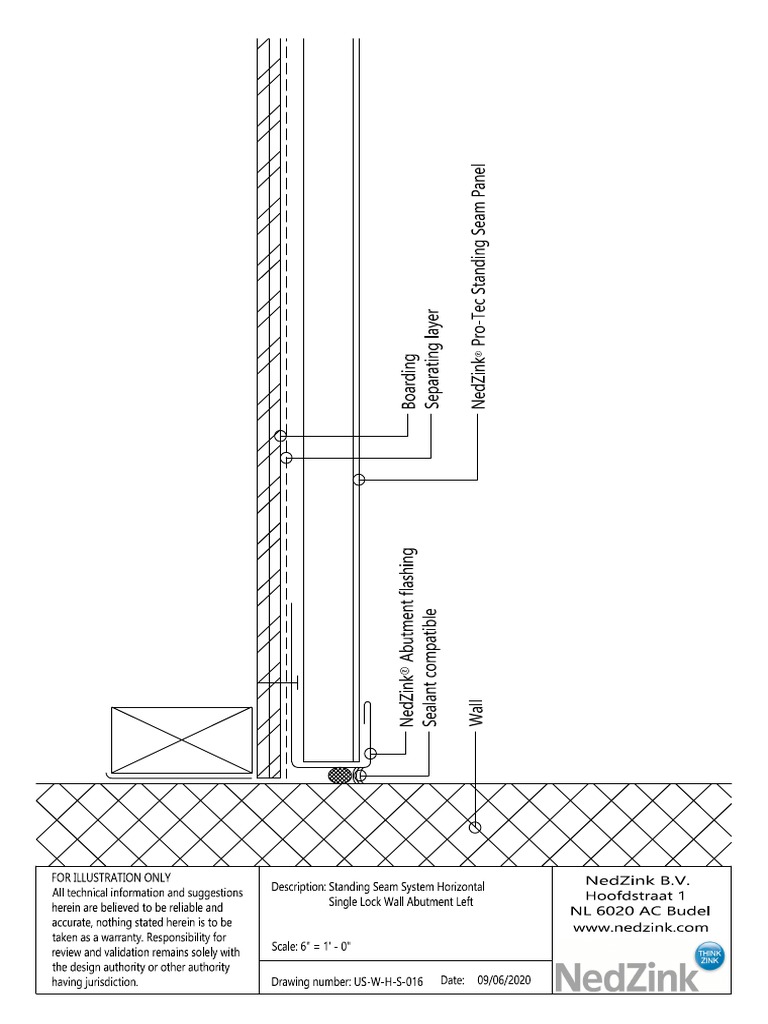 Single Lock Standing Seam System Wall Horizontal Abutment Left | PDF