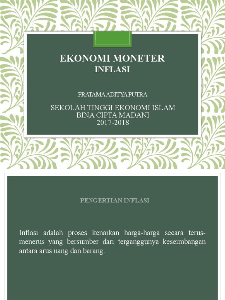 PPT Inflasi | PDF