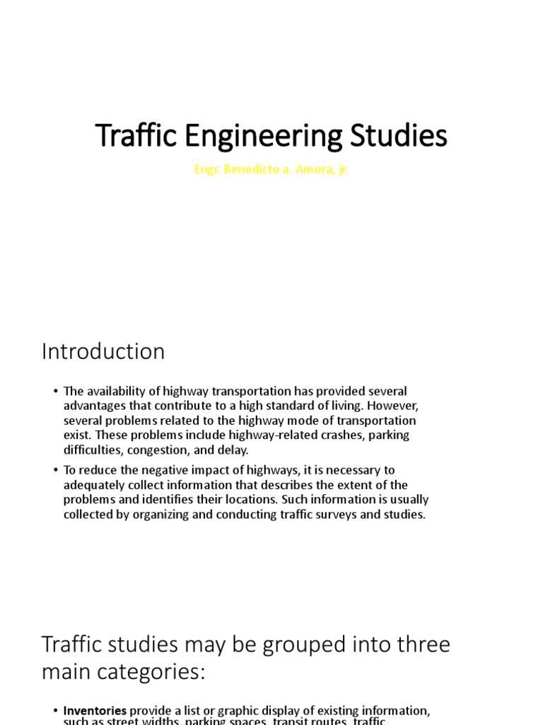 Traffic Engineering | PDF | Parking | Traffic