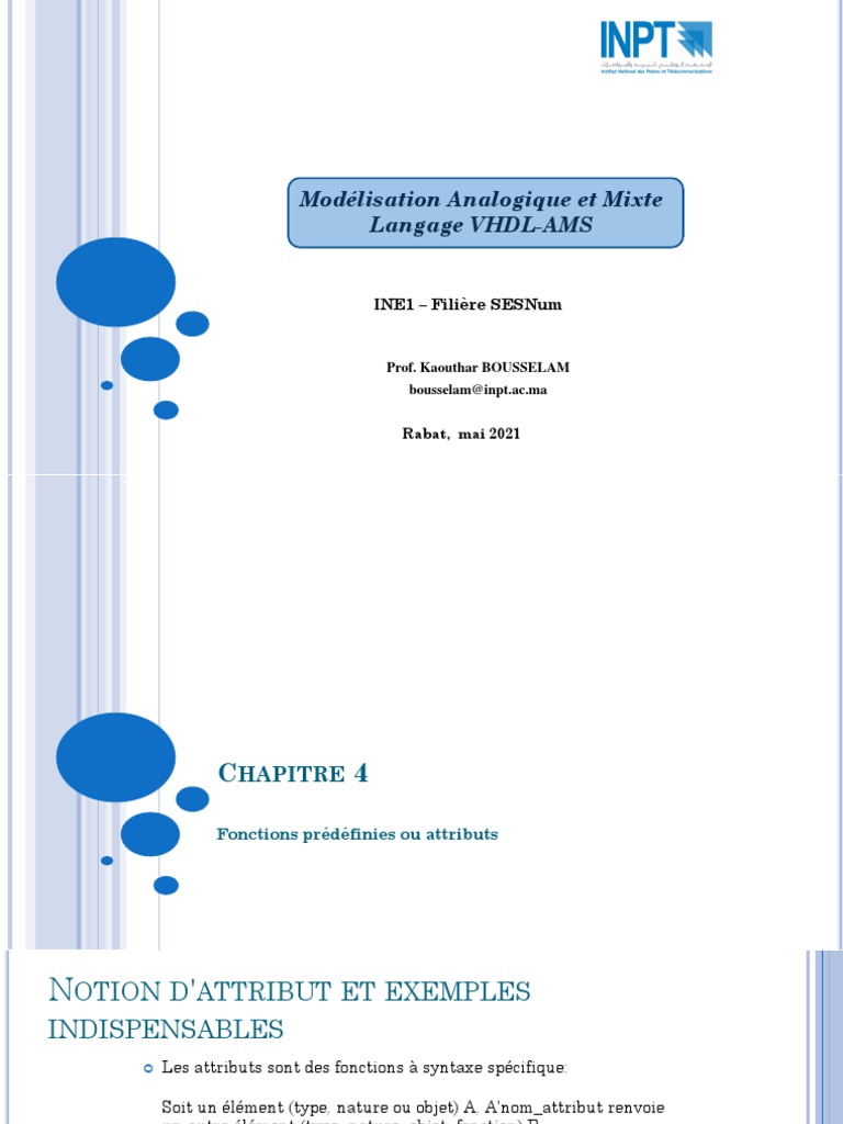 Partie3 - VHDL-AMS | PDF