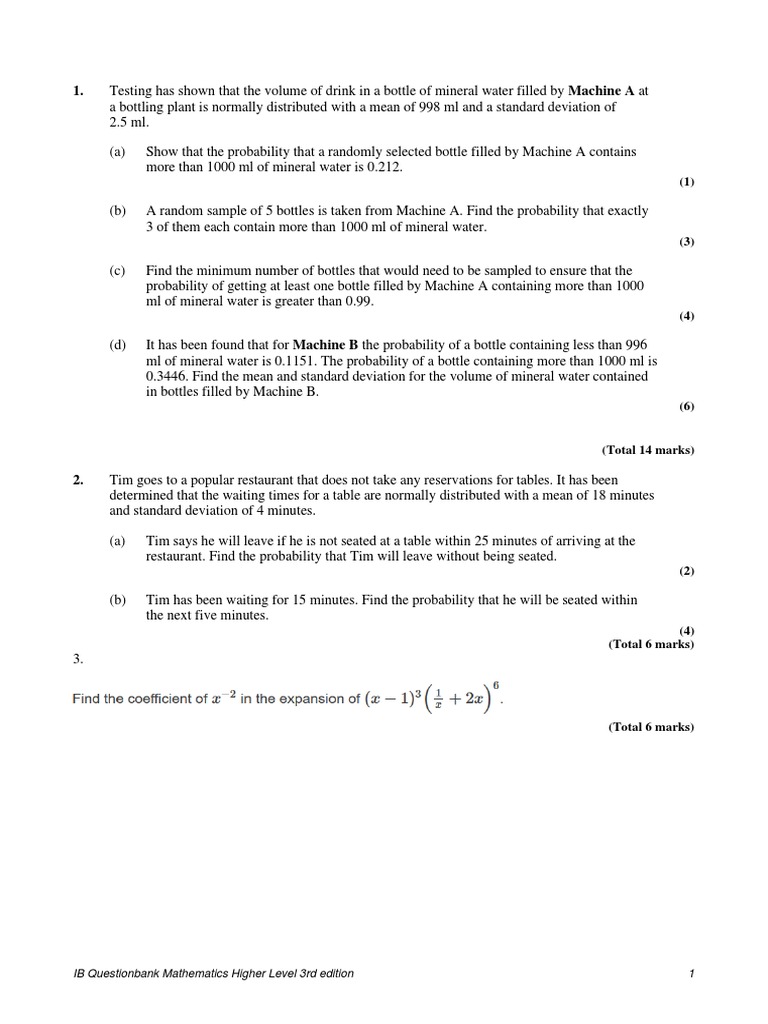 Binomial And Normal Distribution And Binomial Theorem Gdc 26 Mins Pdf Normal Distribution