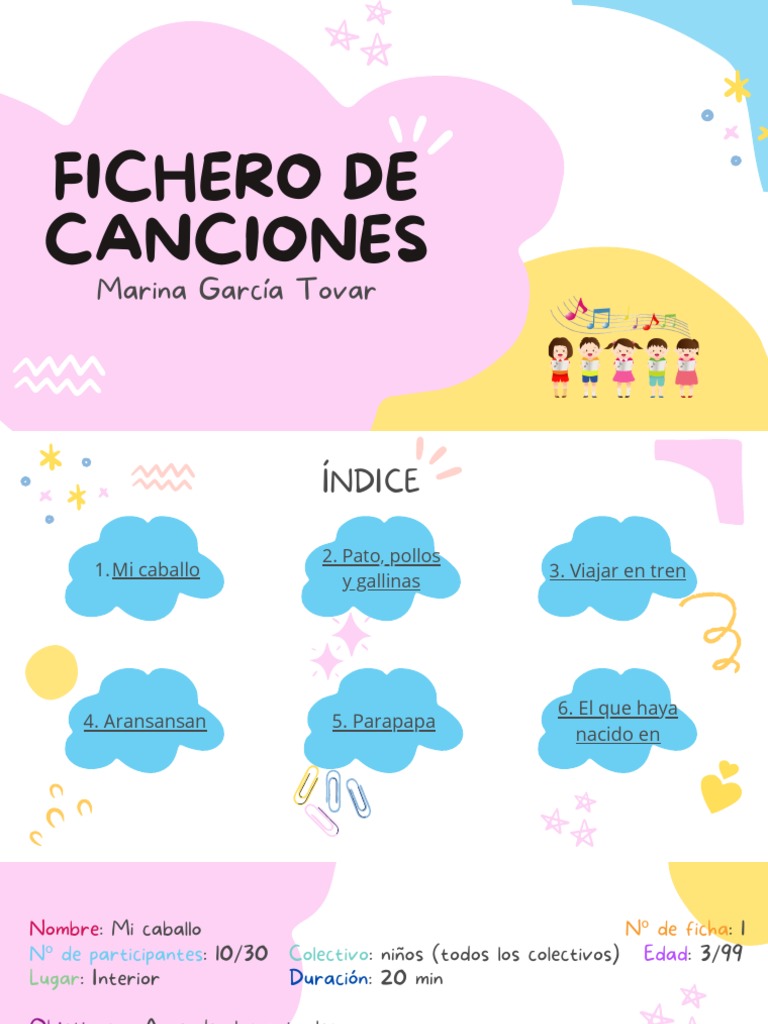 Fichero de Canciones | PDF