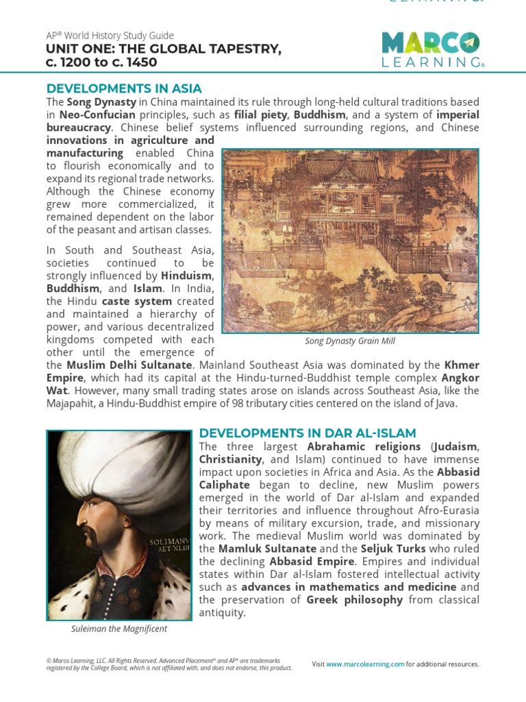 Marco AP World Unit 1 | PDF | Asia | Southeast Asia