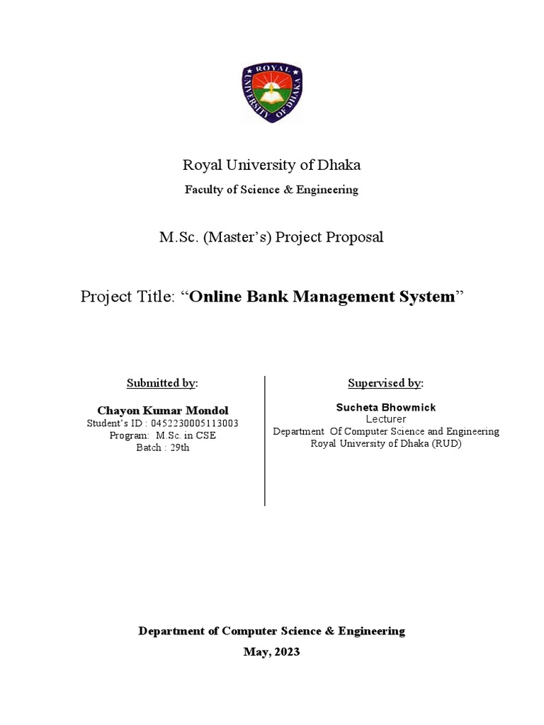 CSE Proposal Format | PDF