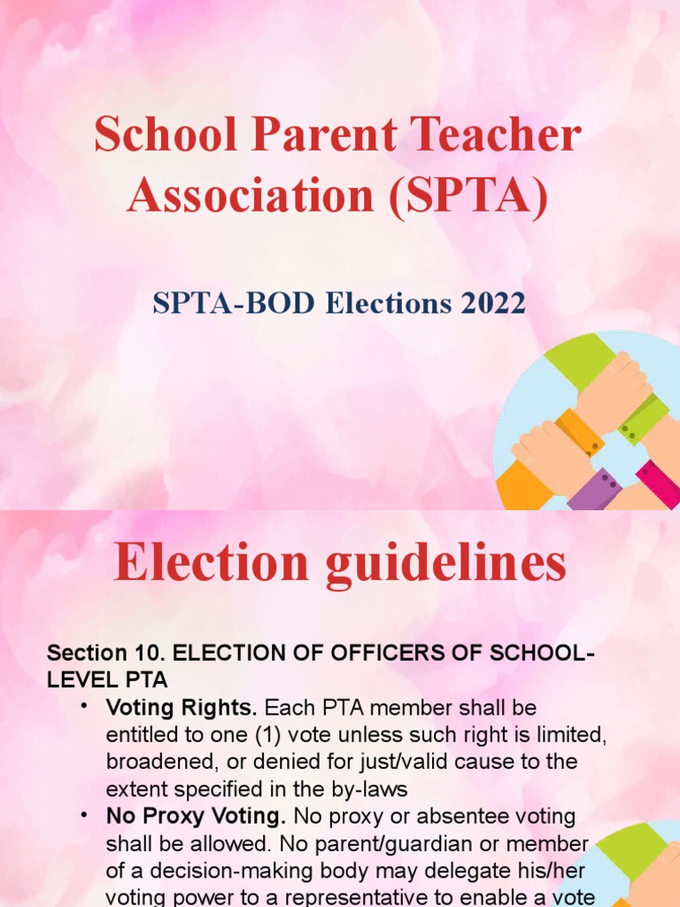 SPTA BOD - Election Guidelines | PDF