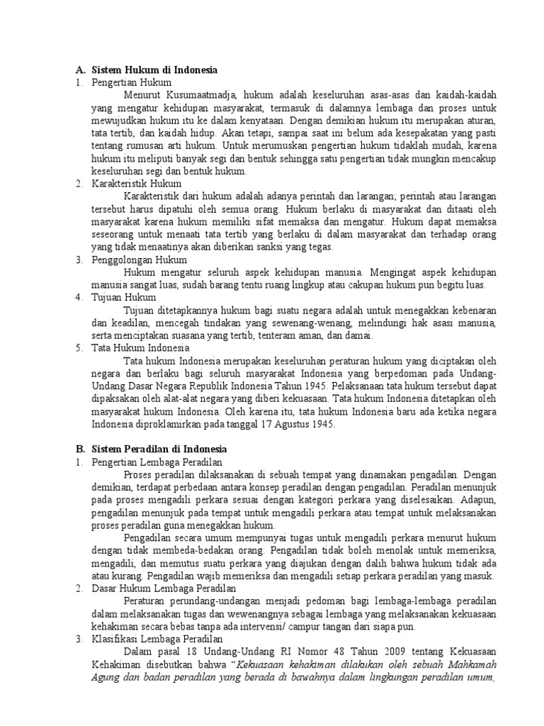 Sistem Hukum Di Indonesia Pdf 