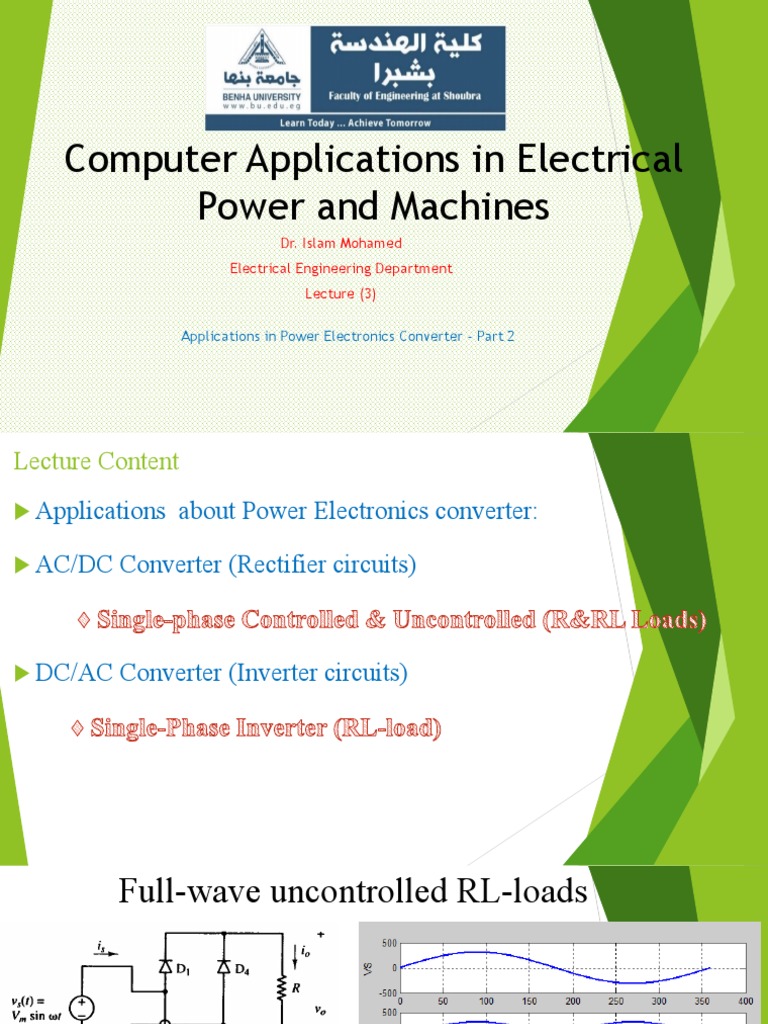 Lecture 3 - Power Electronics Applications - Part 2 | PDF | Power ...