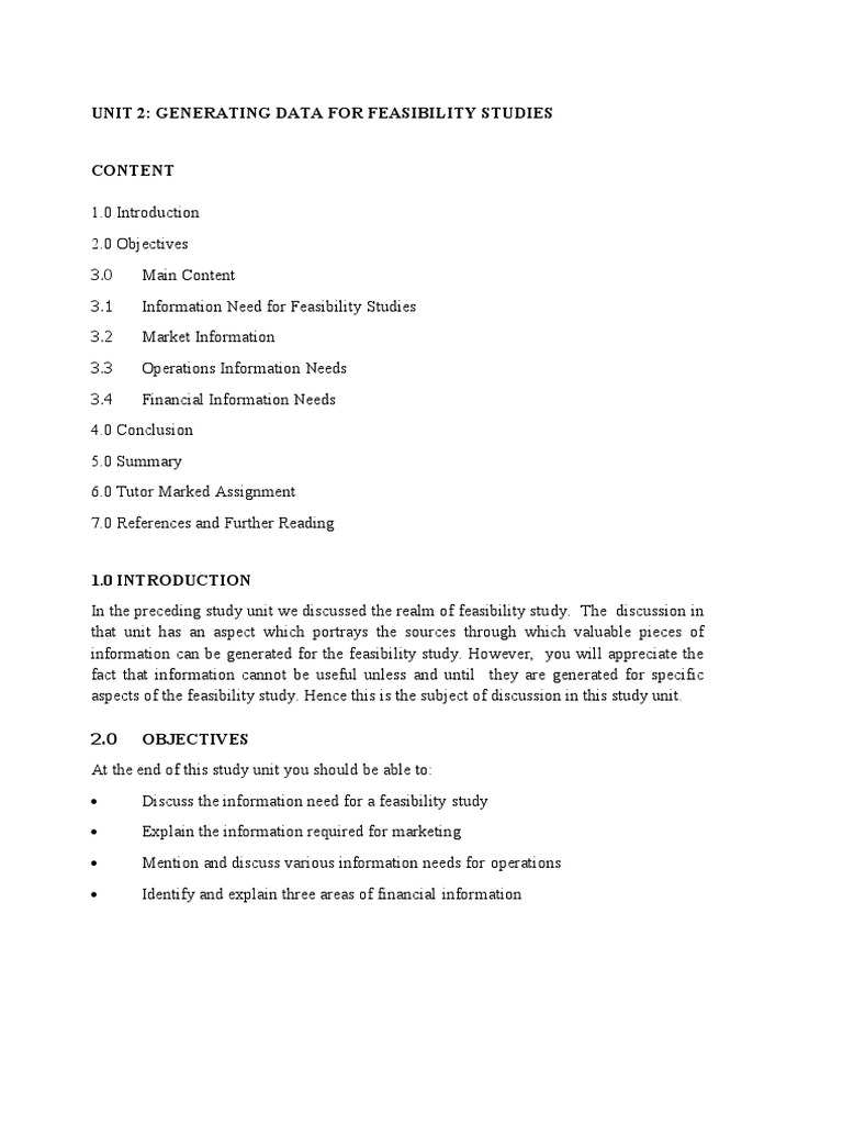 CH 2 | PDF | Feasibility Study | Entrepreneurship