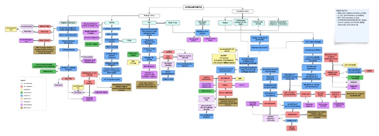 Osteoarthritis Concept Map | PDF | Osteoarthritis | Bone