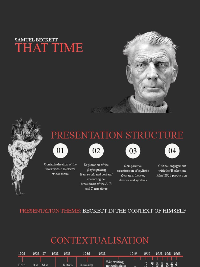 Beckett Presentation Pdf Samuel Beckett
