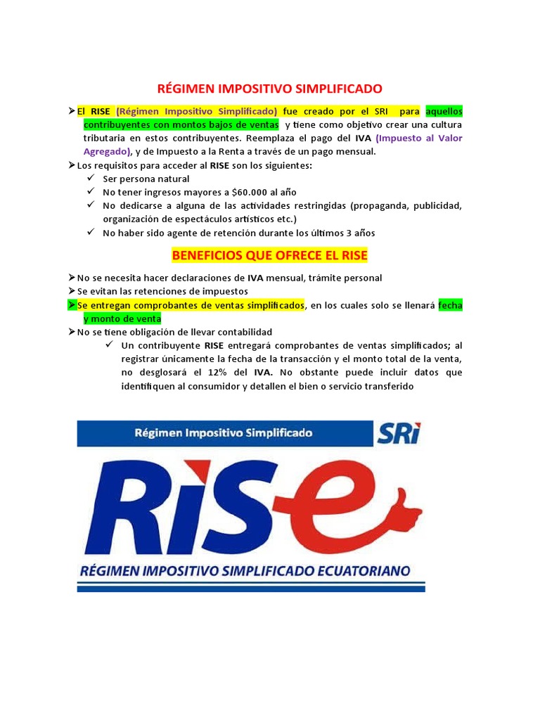 4 P. 2 Q. Régimen Impositivo Simplificado | PDF