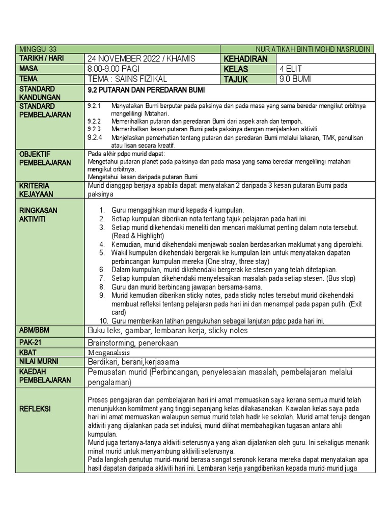 Sains RPH Kbat | PDF
