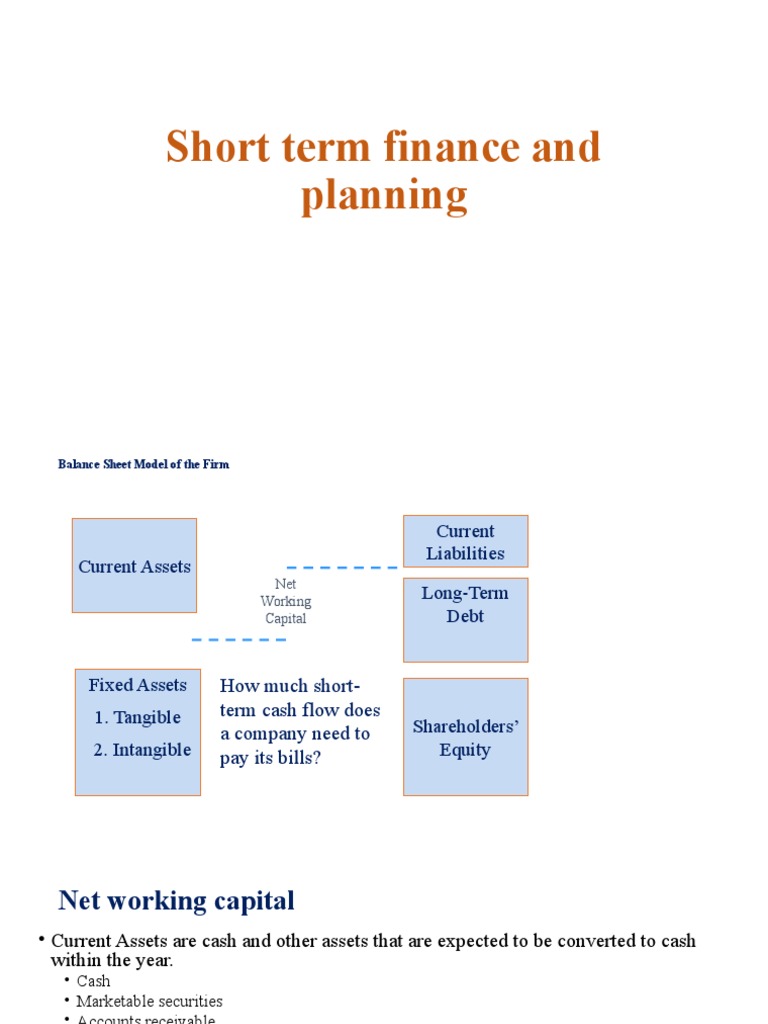 Short term finance and planning | PDF