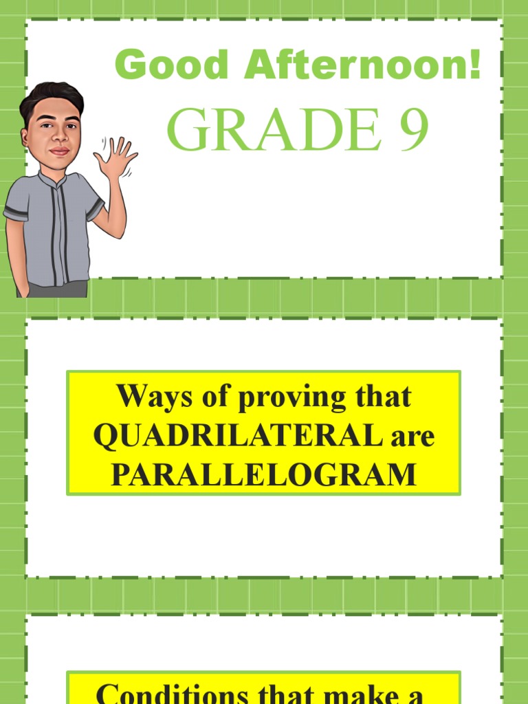 Proving Quadrilaterals as Parallelograms | PDF