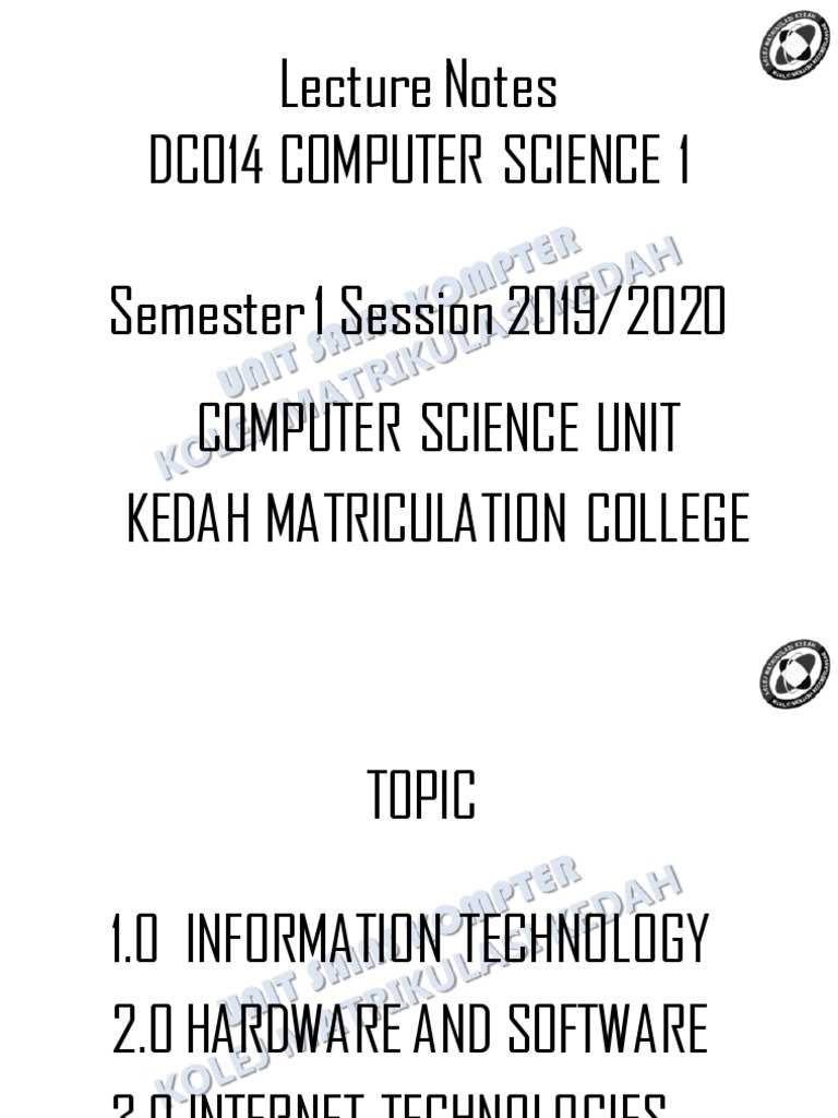 DC014 Topic 1.2 | PDF | Mainframe Computer | Computer Data Storage