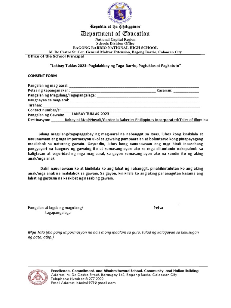 Permit Parent Consent | PDF