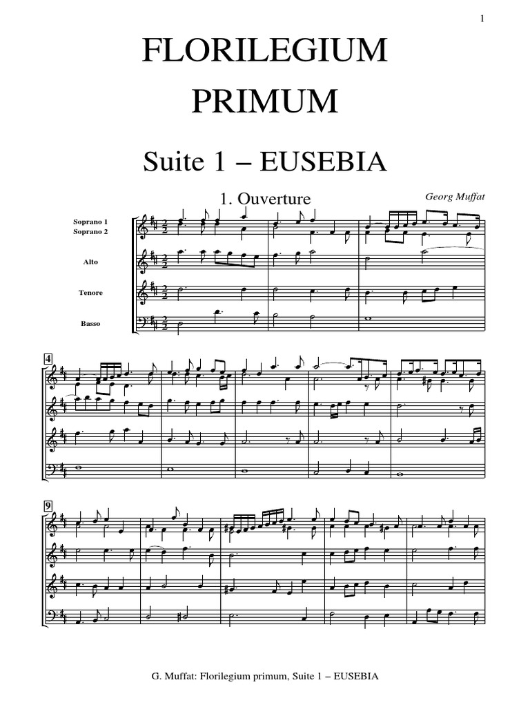 Muffat FLORILEGIUM PRIMUM | PDF