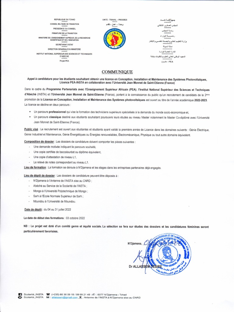 1-Communique Officiel | PDF