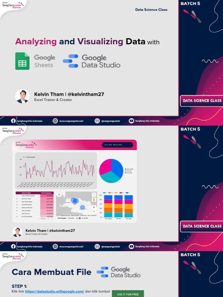 Cara Menghubungkan Worksheet di Data Studio | PDF