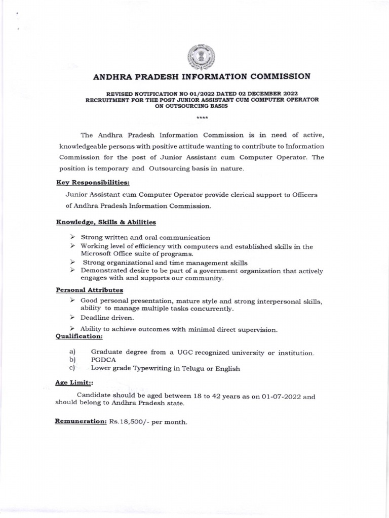 Ap Information Commission Pdf Business Cognition