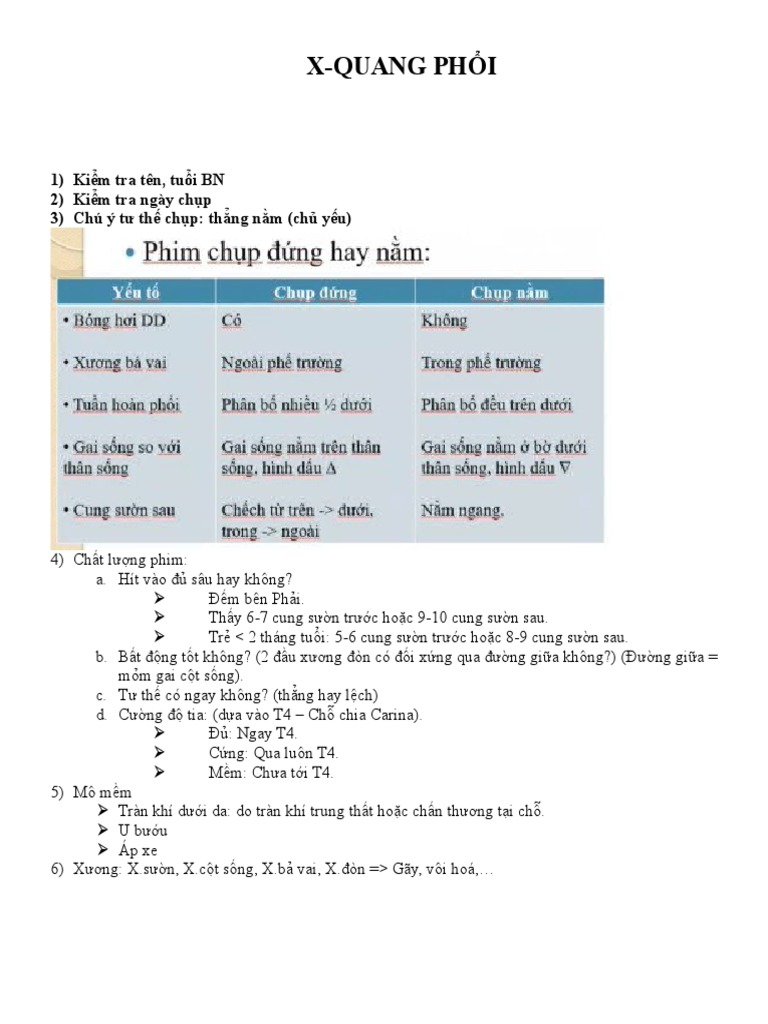 X-Quang PH I | PDF