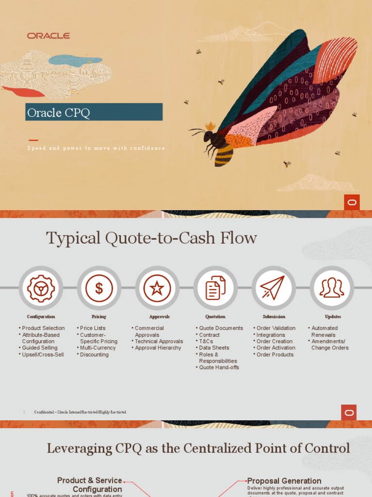 ORACLE CPQ Features | PDF | Analytics | Prices ORACLE CPQ Features | PDF | Analytics | Prices