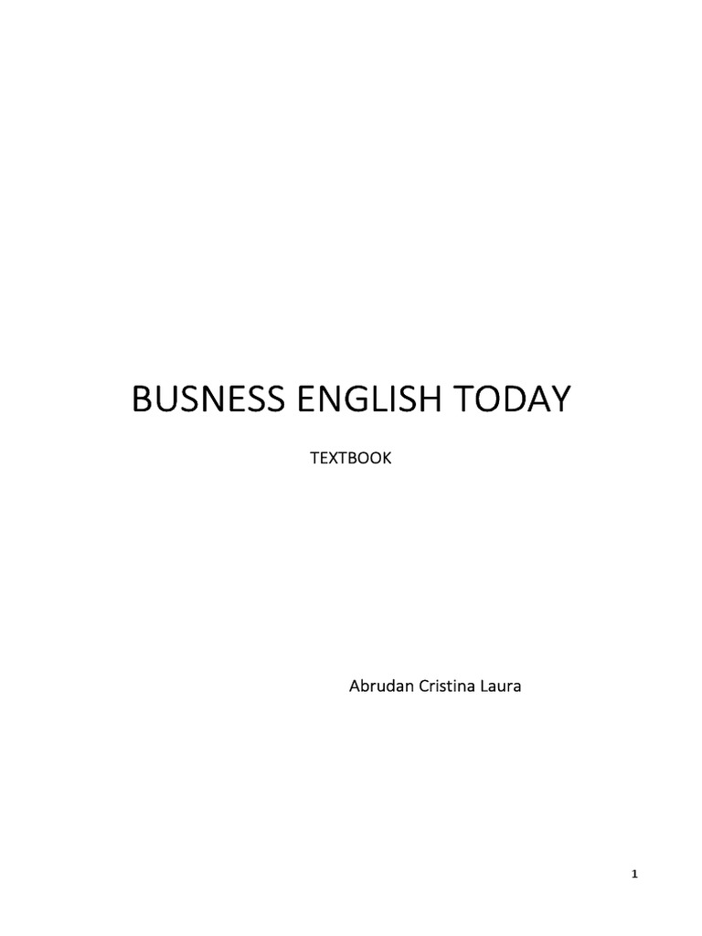 Business English Textbook Overview | PDF | Price Of Oil | Inflation
