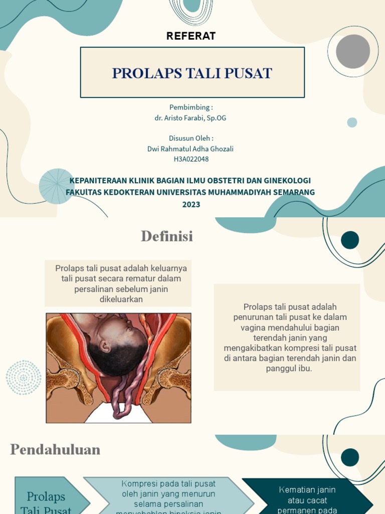 Referat - Prolaps Tali Pusat - Dwi Rahmatul Ag | PDF