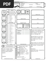 Mutants and Masterminds Third Edition Character Sheet | PDF