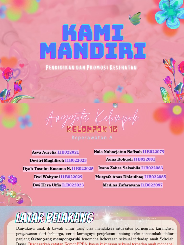 Sex Education Ppt Kelompok 1b Promkes Compressed Pdf
